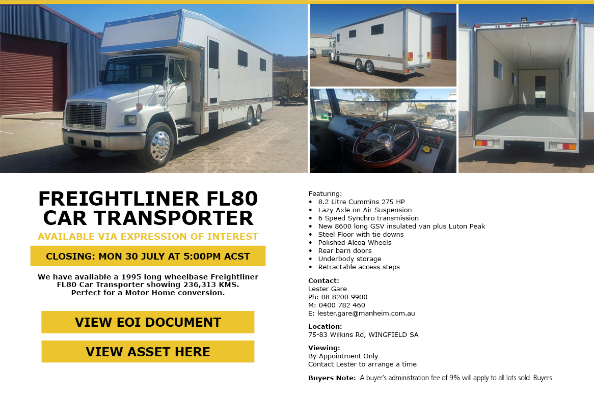Freightliner Transporter | Manheim Auction